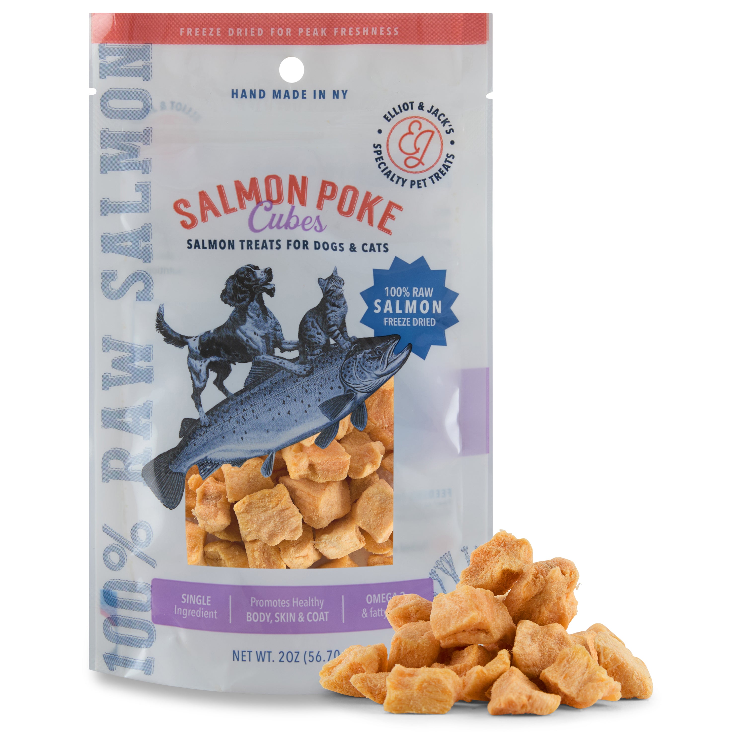 Salmon Poke Cubes – EJ's Specialty Pet Food